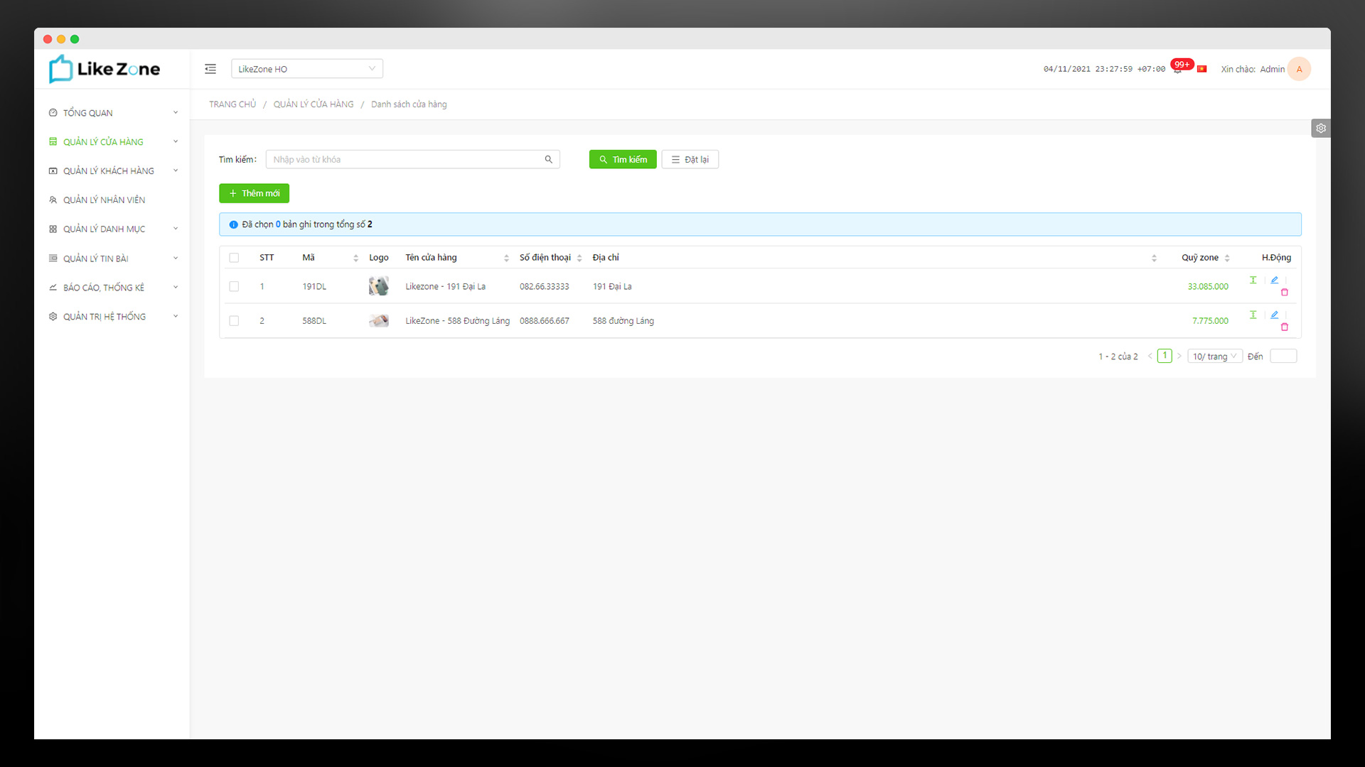LikeZone Sales System - Geneat Software