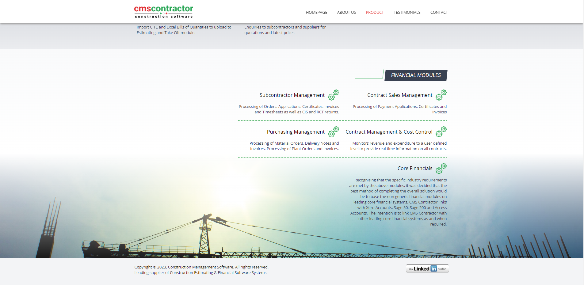 CMS Contractor Website - Geneat Software